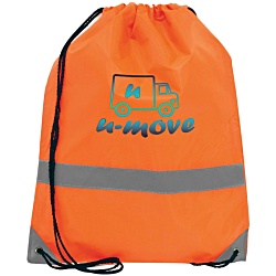 4imprint.co.uk: Reflective Drawstring Bag - Digital Print 401385P