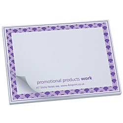 4imprint.co.uk: A7 Sticky Notes - Deco Design 702675