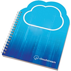 4imprint.co.uk: A5 Shaped Notebook - Cloud 703071C