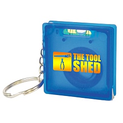 4imprint.co.uk: Tape Measure Spirit Level Keyring - Digital Print 900150P