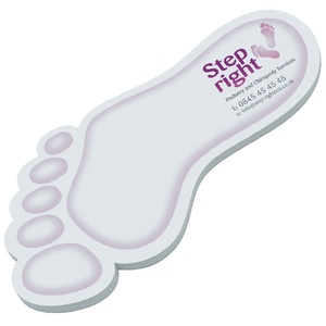 4imprint.co.uk: Shaped Sticky Notes - Foot 702877A