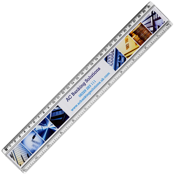 4imprint.co.uk: 30cm Ellison Ruler - Digital Print 700325WP