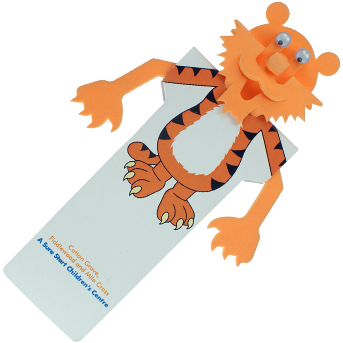 4imprint.co.uk: Animal Body Bookmarks - Tiger 401551T
