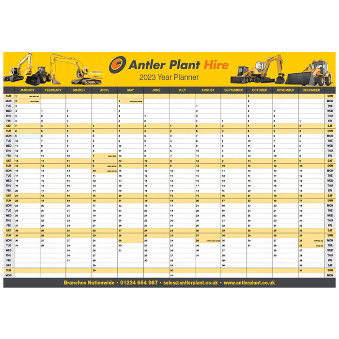 4imprint.co.uk: A2 Wall Planner 502938
