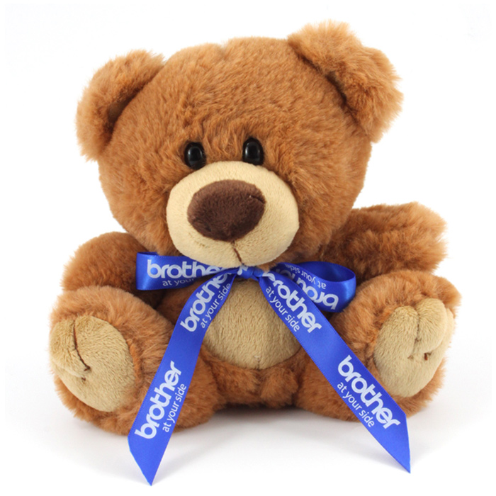 4imprint.co.uk: 15cm Charlie Bear with Bow - Caramel 503007B