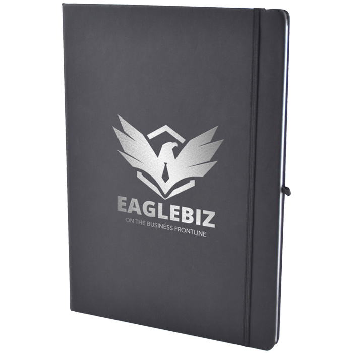 4imprint.co.uk: A4 Soft Touch Notebook - Foil Block 702361XLF