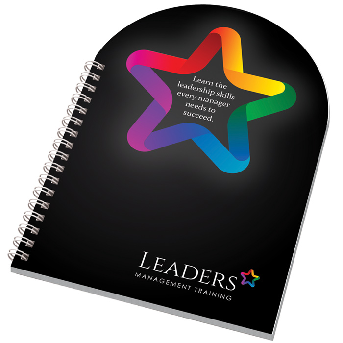 4imprint.co.uk: A5 Shaped Notebook - Semi Circle 703071