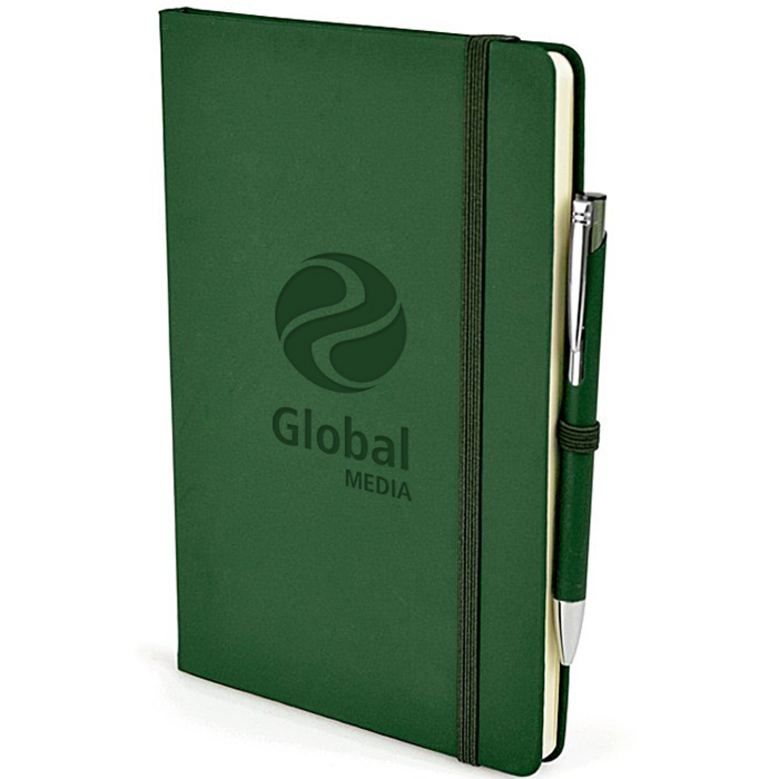 4imprint.co.uk: A5 Soft Touch Notebook with Colour Matt Pen - Debossed ...