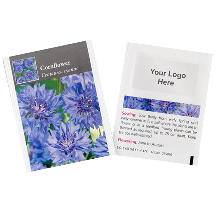 4imprint.co.uk: Promotional Seed Packets - Cornflower 501239C