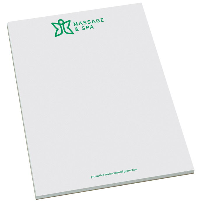 4imprint.co.uk: A4 50 Sheet Recycled Notepad - Printed 703186