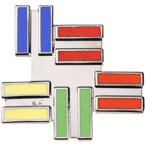4imprint.co.uk: Soft Enamel Pin Badge - Silver Plated 400097
