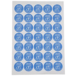 4imprint.co.uk: A4 Sticker Sheet - Circle 403210C