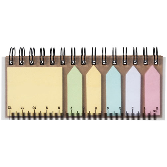 4imprint.co.uk: Spinner Spiral Sticky Notebook 502296