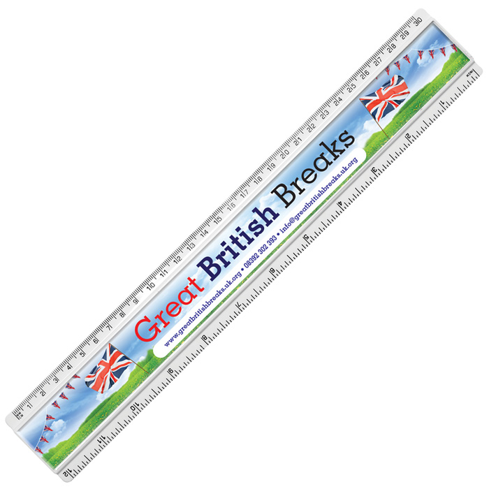 4imprint.co.uk: 30cm Ellison Ruler - Digital Print 700325WP
