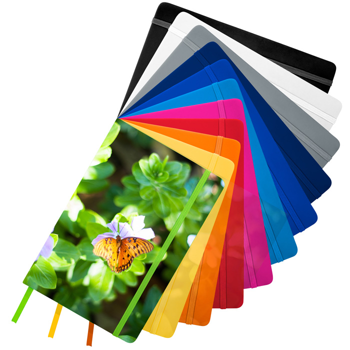 4imprint.co.uk: Spectrum Medium Notebook - Lined Sheets - Digital Print ...