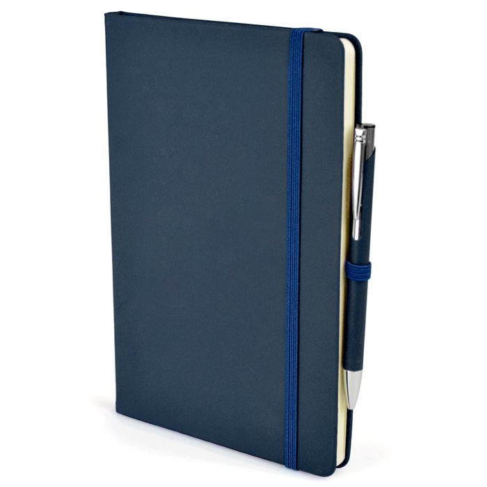 4imprint.co.uk: A5 Soft Touch Notebook with Colour Matt Pen - Printed ...