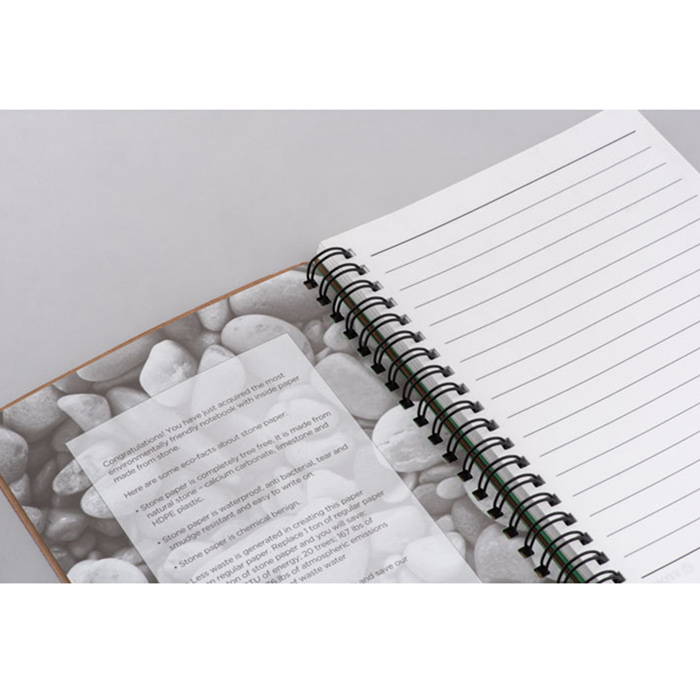 4imprint.co.uk: Piedra Stone Paper Notebook 703218