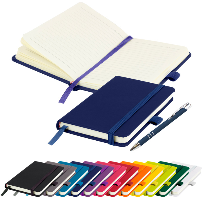 4imprint.co.uk: Moriarty A6 Soft Feel Notebook with Pen 703571