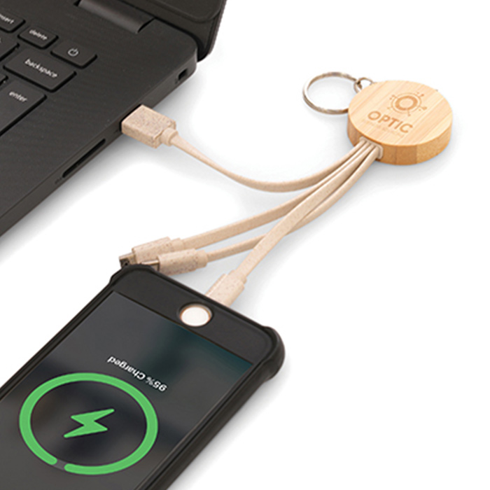 4imprint.co.uk: Wheatly Charger Keyring - Round - Engraved 703907E