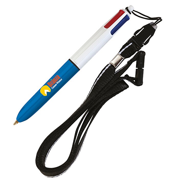 4imprint.co.uk: BIC® Mini 4 Colour Pen with Lanyard 301578