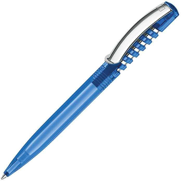 4imprint.co.uk: Senator® New Spring Pen - Clear with Metal Clip 301903C